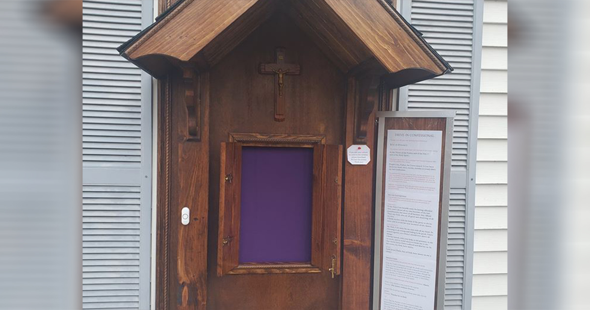 Knight Builds Drive-In Confession Booth | KofC.org